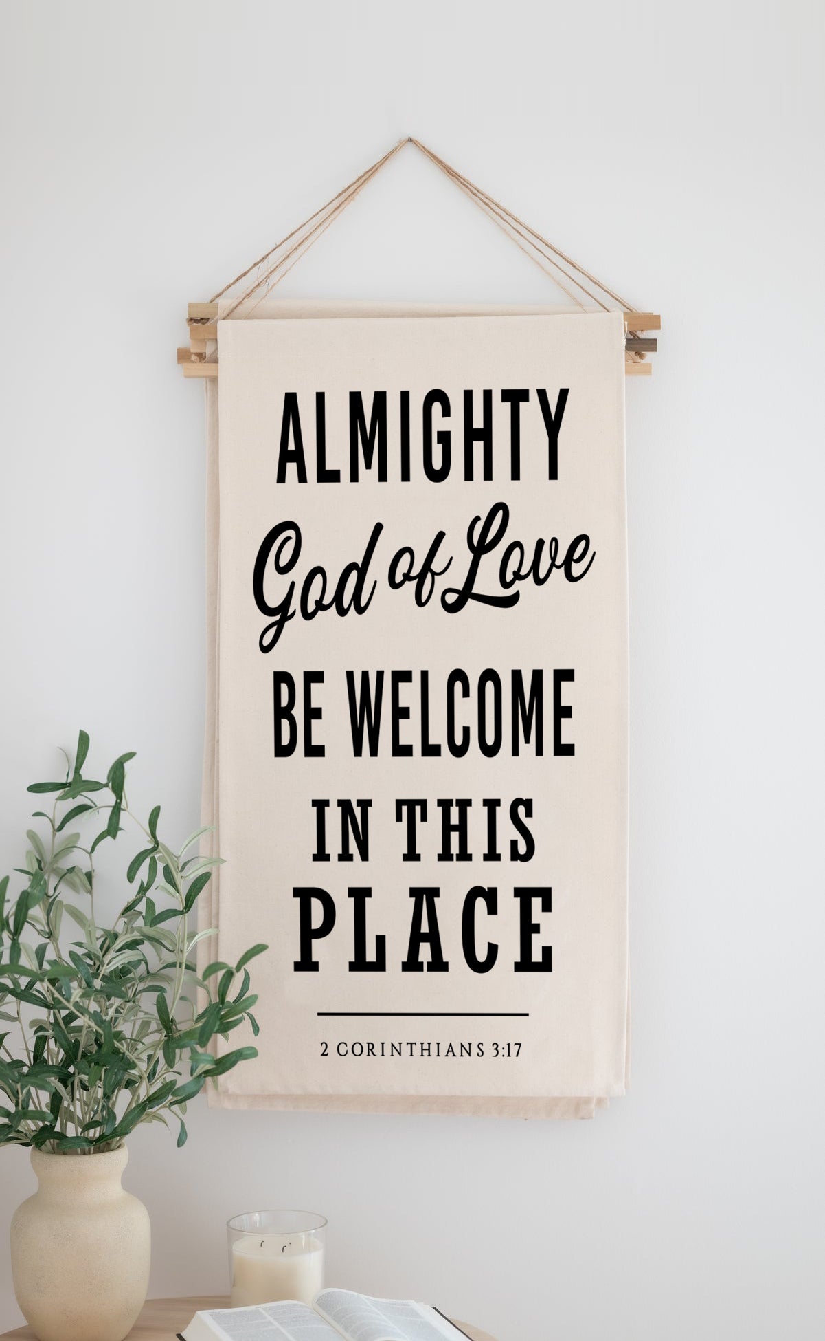 Hanging Scroll Banner | Almight God Of Love – Revelation Culture