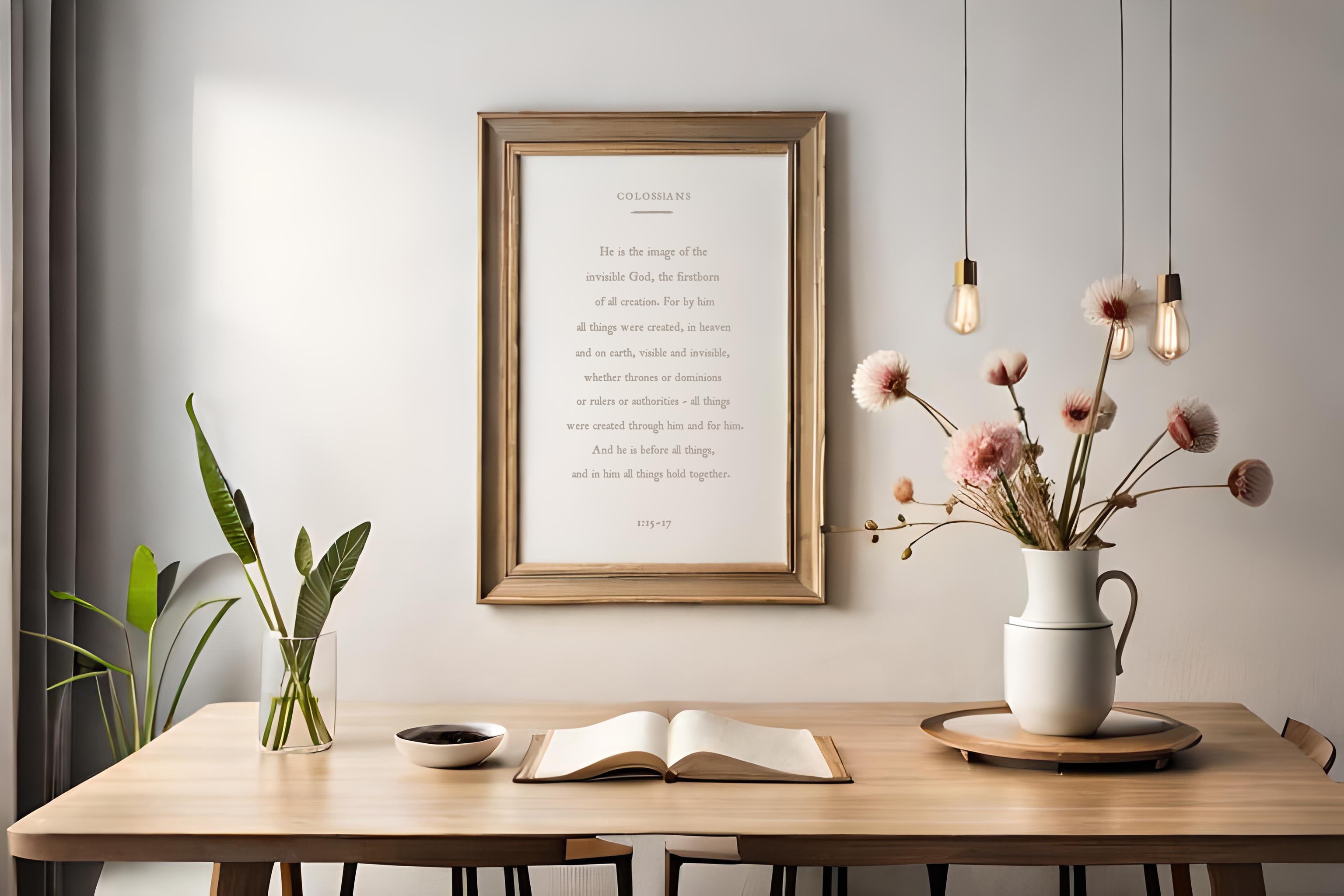 Scripture Art Print | Colossians 1 – Revelation Culture