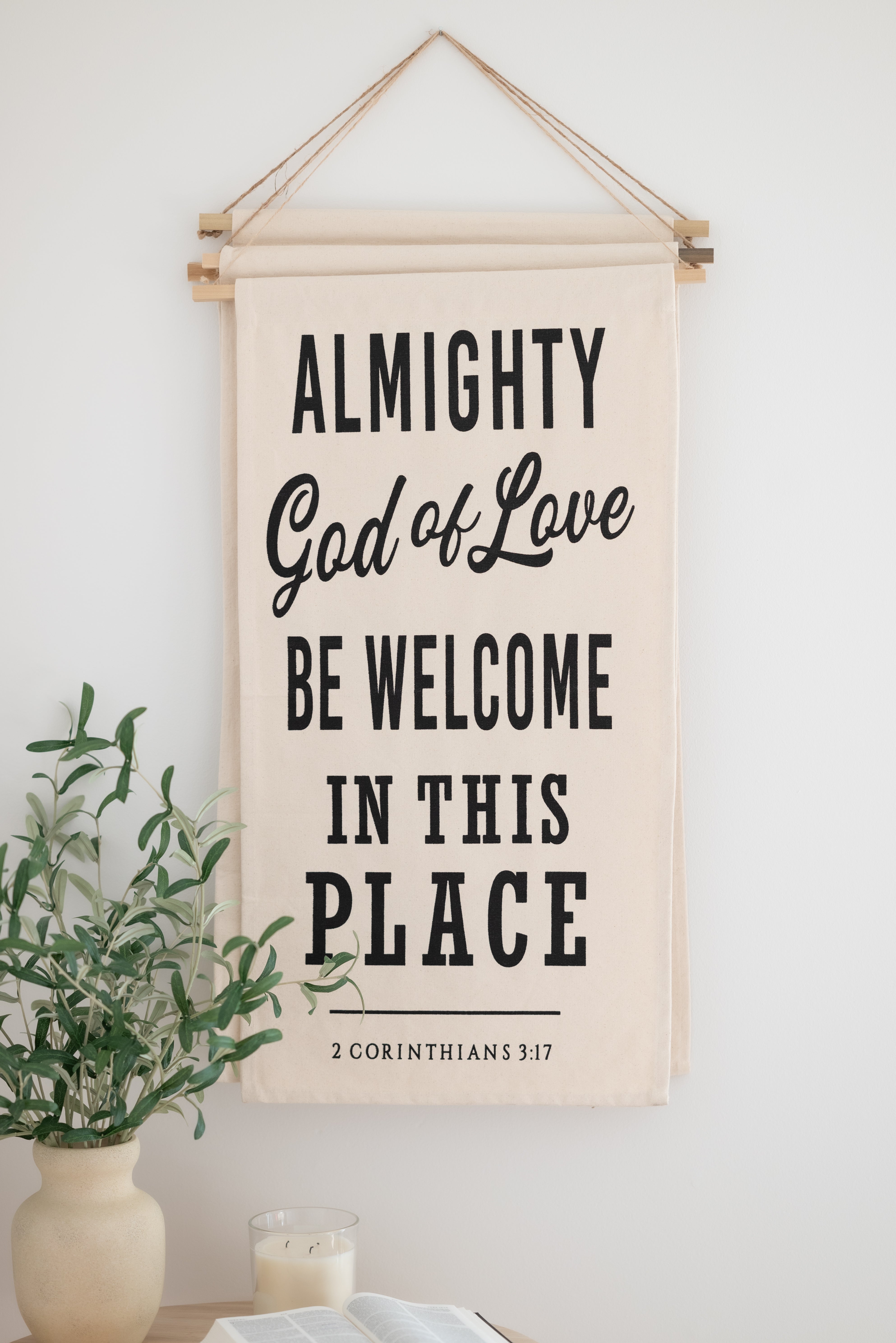Canvas Scroll Hanging Banner Signs | Bible Verse Tapestry – Revelation ...