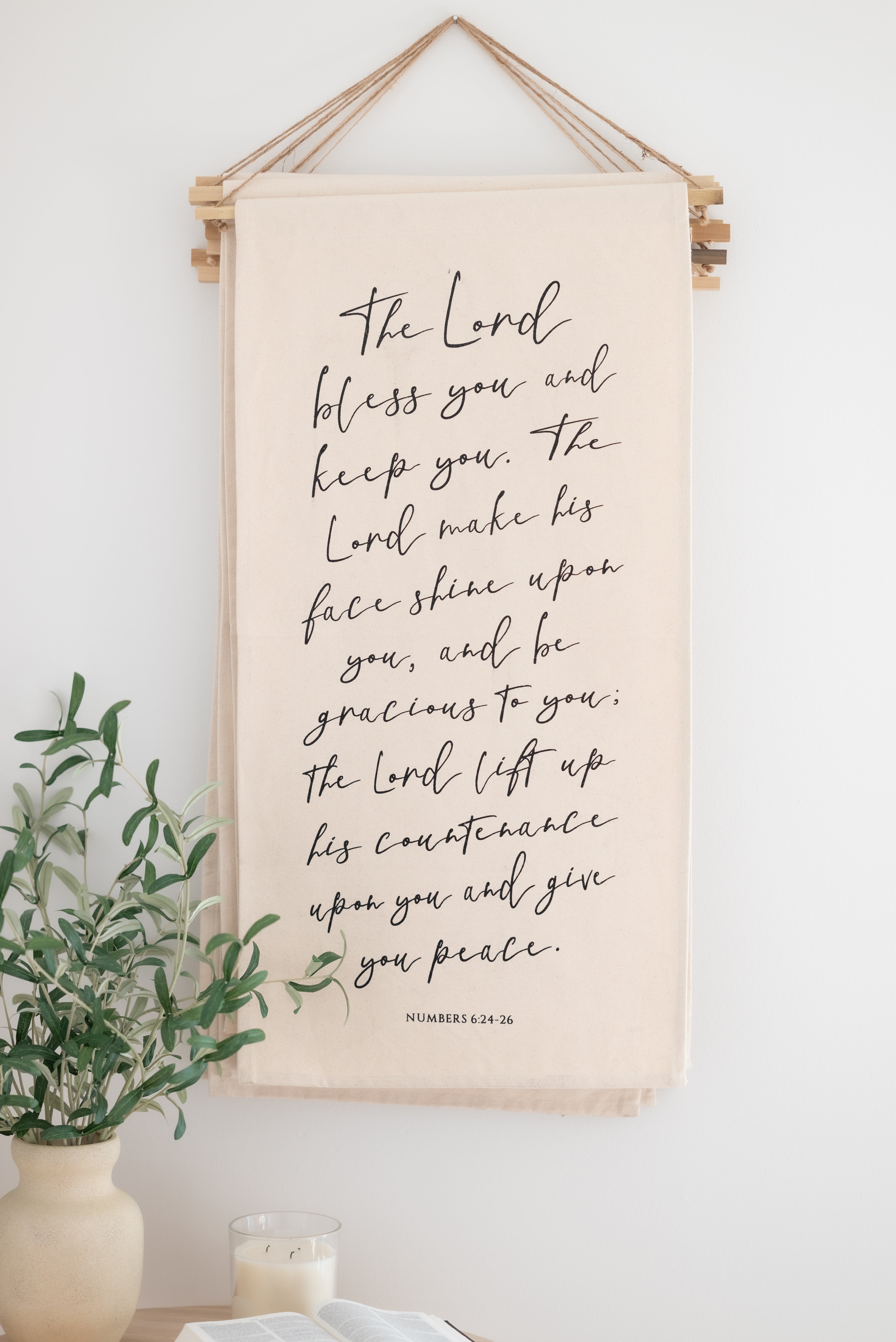 Canvas Scroll Hanging Banner Signs | Bible Verse Tapestry – Revelation ...