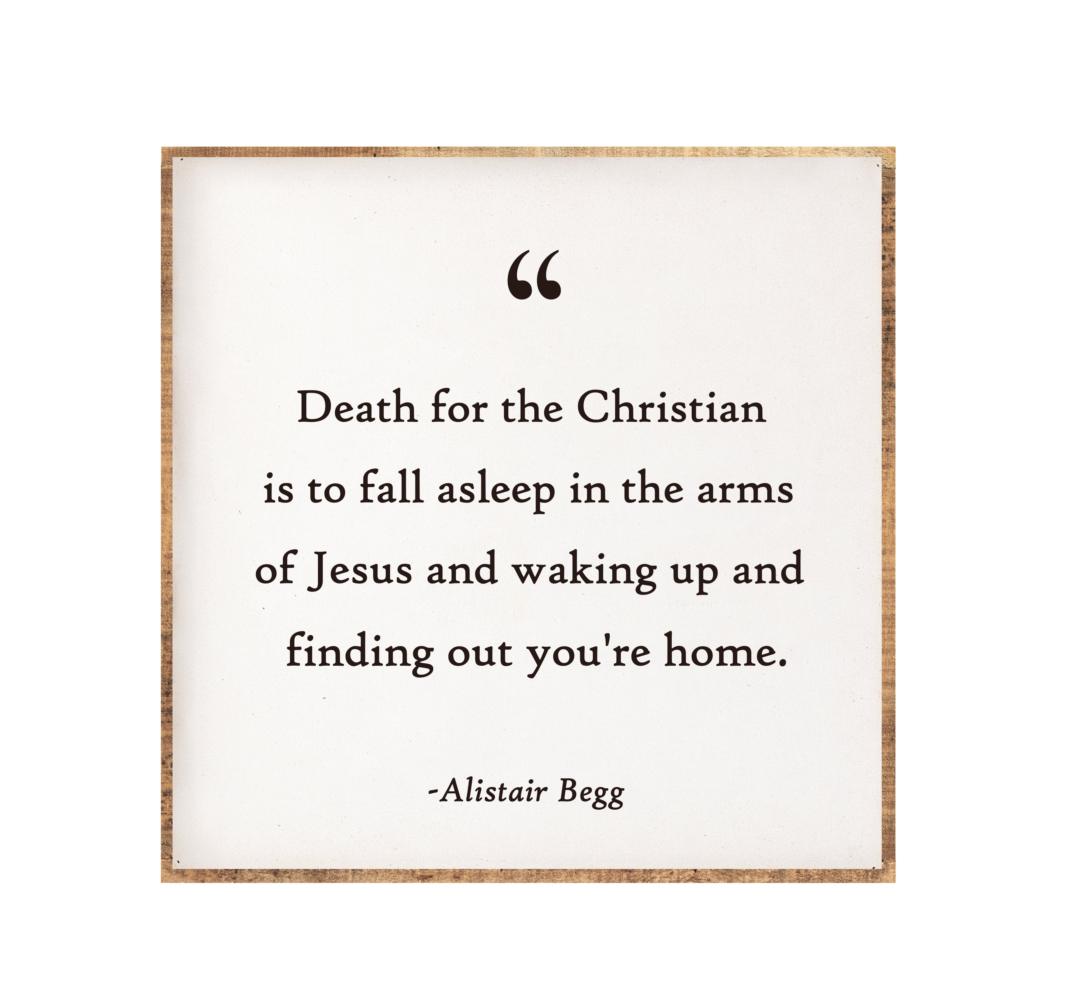 15 x 15" | "Death for the Christian" – Revelation Culture