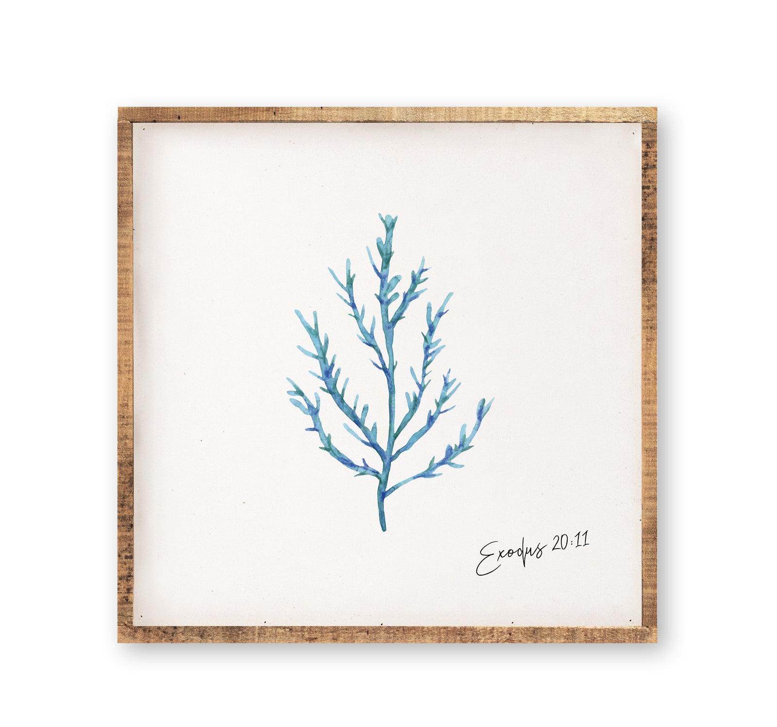 blue coral artwork